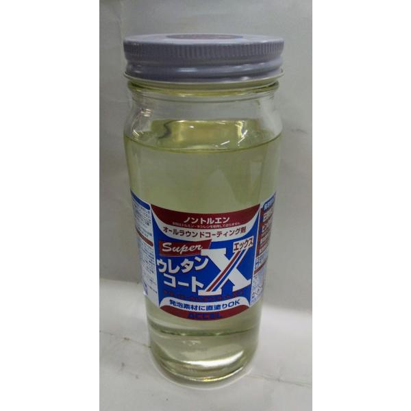 ●従来1液性ウレタンでは成し得なかった圧倒的に高い透明度！ ●黄変しにくい! 黄変劣化も従来品と比較し非常にゆるやかです。 ●ビンの中で硬化しない! 特殊ウレタン樹脂を使用、ビンの中で固まらない新設計で最後までご使用頂けます。■規格：400m