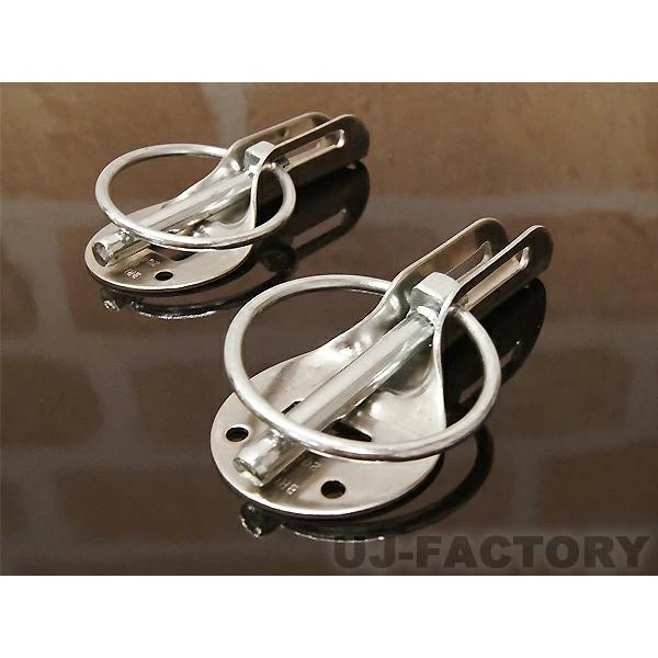 GT＆ラリー等　数々のレースでの実績イギリス製・PAT/NO所得済み高級の"ステンレス304製"【 商品説明 】★数あるボンネットピンの中でも、最高峰に位置付けされるイギリス製・PAT/NO所得済みのボンネットピンです。★ワンポイント・アド...