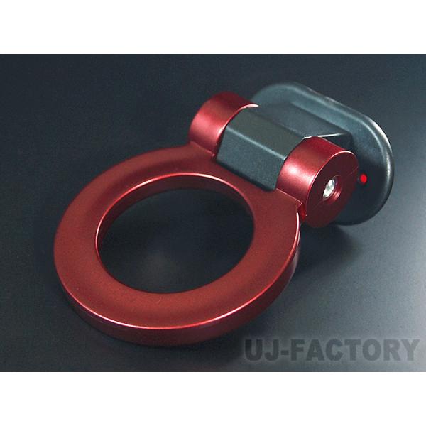 ABS樹脂製：両面テープで貼り付けるだけの簡単取付。角度調整ができるので、いろんなパターンで取り付け可能です。【　ご注意　】※この製品はダミー商品でアクセサリーです。けん引フックとしてのご使用は絶対に行わないでください。※取付の際は、車検証...