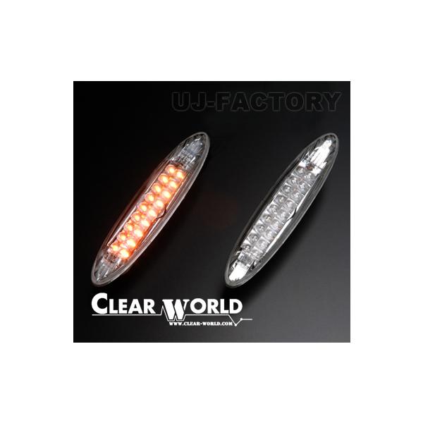 片側内蔵LED18発。計36発。構造上、バルブ交換ができない純正部品と比べ、圧倒的な発光でサイドビューを鮮やかに彩ります。交換は純正サイドマーカーを外して車両ソケットに差し込むだけの簡単接続。配線カットなどの加工は必要なく取り付け可能です。...