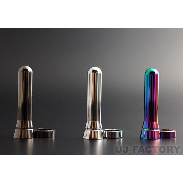 ★　最新！スパイラル・ショートアンテナ　★純正のアンテナと交換するだけ！市場最短の50mm！スタイリッシュで最高の仕上がりです！【　付属品　】・スペーサーリング × 1　/　高さ5mm × 外径15mm・アダプターネジ5mm（全長12mm）...