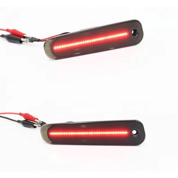 超高輝度LEDライトを搭載したリアサイドマーカーライト 簡単に取り付けられ、交換や修理に最適です フェアレディZ Z32 1990-1996用防水： ip67 レンズカラー：スモーク LED：レッド 取り付け位置：リアバンパー※詳細画像は(...