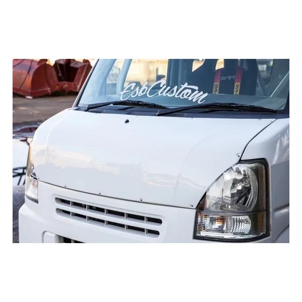 ブランド：CLS VS　（バンシリーズ)品名：ボンネットパネル　（ビス付属）適合：スズキ　エブリィバン　DA64V /マツダ　スクラム　DG64V /日産 NV100クリッパー DR64V材質：FRP製品　未塗装　黒ゲルコート仕上げ納期につ...