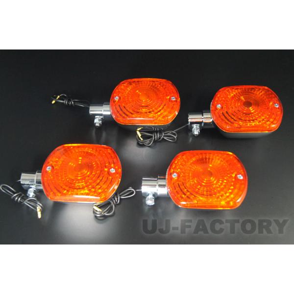 ■純正レプリカ ウインカー　オレンジ■4個セット（主な適合車種）Z250FT/Z400FX/Z750FX/Z1000MK/Z1000ST など(※年式や仕様により異なる場合があります。画像にて形状をご確認ください。)■バルブ付属※注意事項※...