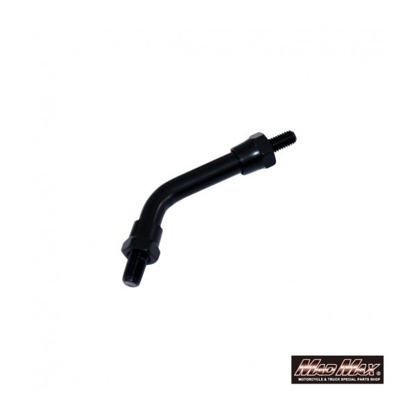 Z2タイプ ミラー 補修 交換用 ベリーショートステー ブラック 10mm 1本。商品は正ネジ10mmの商品です。※こちらの商品はミラーステーのみの販売となります。ミラー本体は付属していません。※ご購入前に必ず車両側のネジ径と正ネジ、逆ネジ...