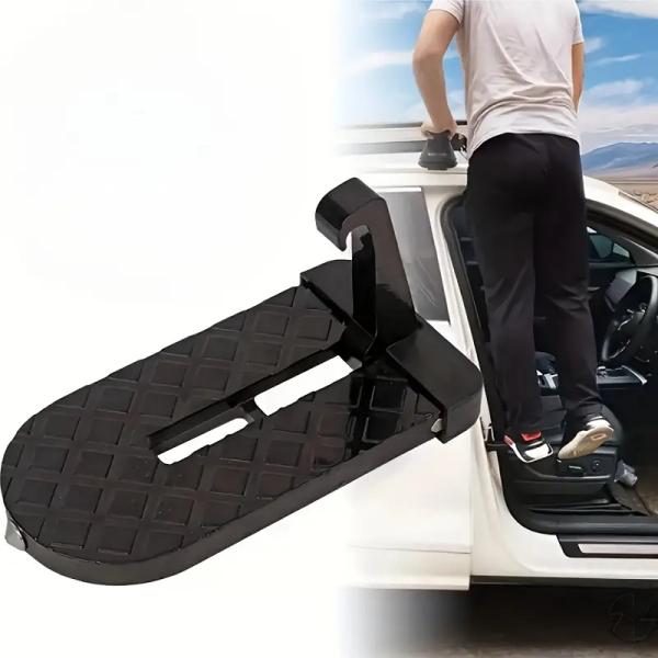 ドアフックに引っ掛けるだけで洗車時や、ワックス掛けルーフラック等の荷物の積み下ろしの時にとても便利です。緊急脱出用のハンマーとしても活躍します。車内のドアポケットやダッシュボードに入るコンパクトサイズ。ゴム製のパッキン付のため車体を傷つけず...