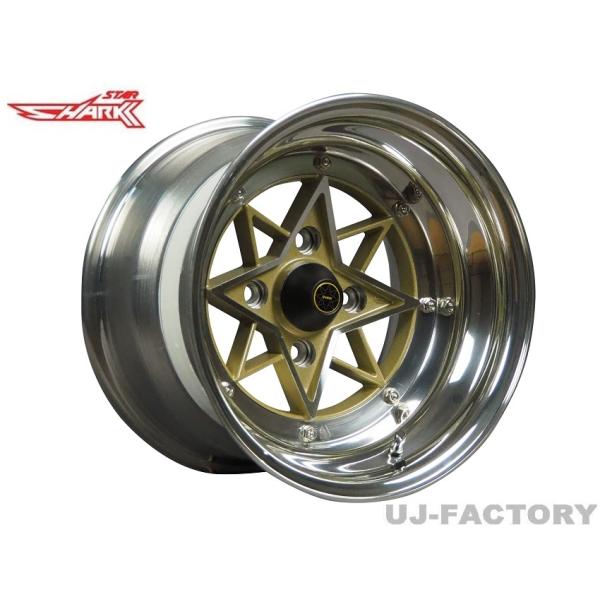 【　商品データ　】サイズ：14インチ×8.0JSET：-13P.C.D：114.3-4Hカラー：ゴールドステンレス製：ピアスボルト＆ナット付属品：センターキャップ、エアーバルブ旧車　コーリン COLIN ●対応発送方法：宅配便(全国無料 ※...