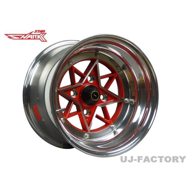 【　商品データ　】サイズ：14インチ×9.0JSET：-25P.C.D：114.3-4Hカラー：レッドステンレス製：ピアスボルト＆ナット付属品：センターキャップ、エアーバルブ旧車　コーリン COLIN ●対応発送方法：宅配便(全国無料 ※ご...