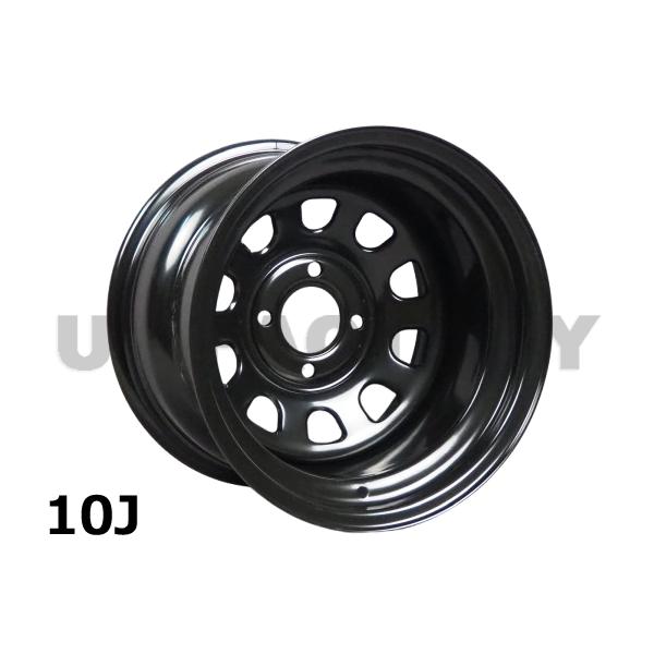 NASCARをイメージさせる、アグレッシブなデザインで旧車にお勧めの段付き深リム！◎ご指定のカーショップ、またタイヤ屋さんにも直送可能です。【　商品データ/4本セット　】サイズ：15インチ × 10JSET：-40P.C.D：114.3/4...