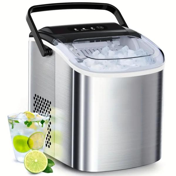 ◆保冷に優れた ステンレス製 上級モデル◆水を入れてボタンを押すだけの「２ステップ」の簡単操作で、約6分〜12分で驚きの高速製氷！◆氷が一杯になれば製氷を自動でストップする賢いオートストップ機能付き！◆穴あきキャップ型でチョッとカワイイ氷の...