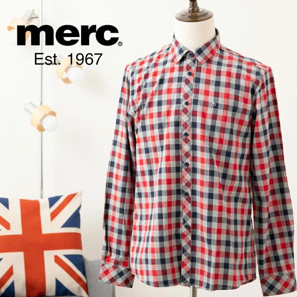 MERC LONDONFLANNEL CHECK SHIRTメルクロンドンフランネルチェックシャツ いつの時代も、誰からも愛されるチェックデザイン。様々な服装にスマートでシャープなモッズスタイルを加える、モッズクロージングの定番の一着。手元...