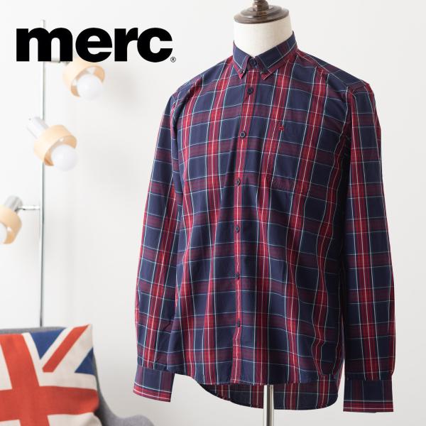 MERC LONDON TARTAN CHECK BUTTON DOWN SHIRTメルクロンドンタータンチェックボタンダウンシャツ 　要注目モッズブランド、Merc londonメルク ロンドンのタータンチェックボタンダウンシャツです。カ...