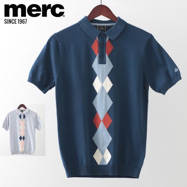 要注目モッズブランドMerc londonメルク ロンドンのダイヤモンドニットポロシャツです。 落ち着いた2色展開。飽きがこなく様々なスタイルに幅広くお使いいただけます。ボタン一つ一つに刻まれたロゴや味わい深い色合いなど細部にまでこだわりを...