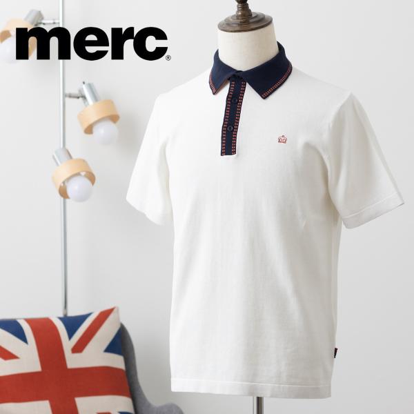 MERC LONDONSTIPPLE-TIPPED KNIT POLOメルクロンドンスティプルティップラインニットポロシャツ  　　 　　  　　　 要注目モッズブランド、Merc londonメルク ロンドンのスティプルティップラインニッ...