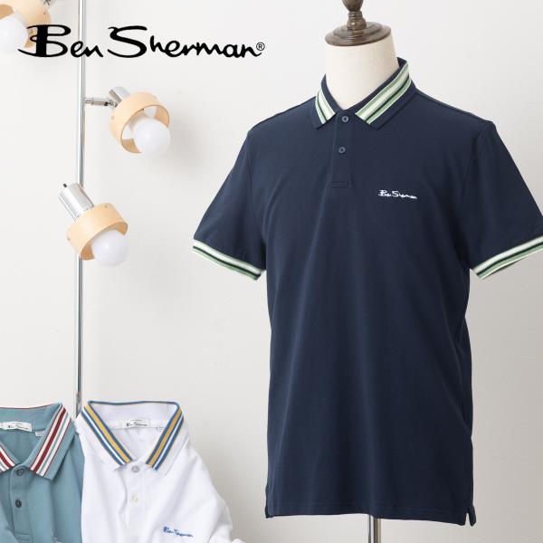 BEN SHERMANHOUSE COLLAREPOLO SHIRTベンシャーマンハウスカラーポロシャツ襟と袖口のマルチストライプがアクセントになったデザイン。素材はオーガニックコットンでサラリとした心地よい肌触り。暑い日差しの下でも快適に...