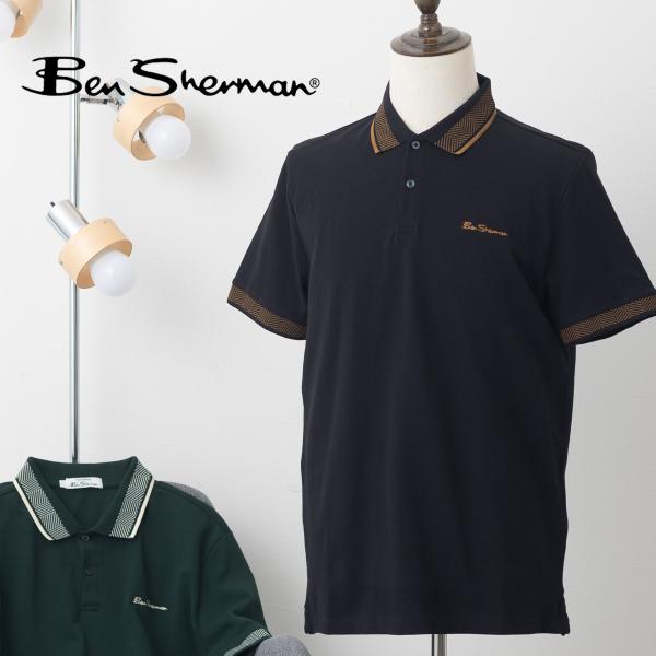 BEN SHERMANCOLLAR INTERESTPOLO SHIRTBen Shermanベンシャーマンのカラーインタレストポロシャツです。襟と袖口に同じディテールを施したコットンピケのポロシャツです。ヘリンボーンデザインの襟と袖が目を...