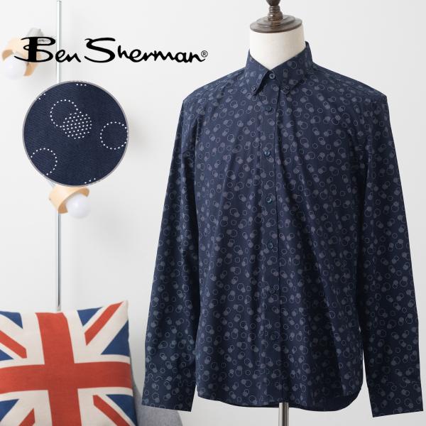 BEN SHERMANSTIPPLE PRINT SHIRTベンシャーマンスティップルプリントシャツ全体に点描プリントが施された目を惹くデザイン。落ち着いたカラーなので派手にならず上品に着こなすことができる逸品です。ボタンダウンのカラーや背...