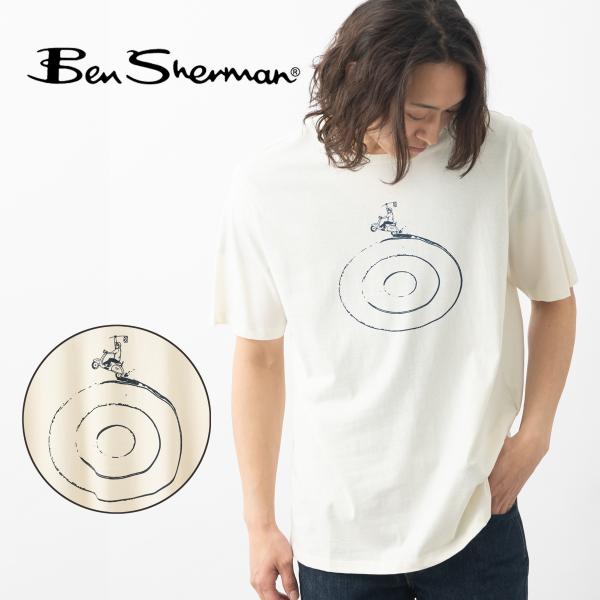 BEN SHERMANRASCAL RIDER TARGETT-SHIRTベンシャーマンラスカルライダーターゲットTシャツ 印象的なイラストがフロントに大胆にプリントされたデザイン。よく見るとターゲットマークになっている遊び心のあるグラフィ...