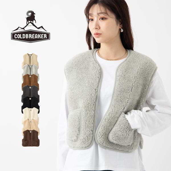 COLD BREAKERSHORT LENGTH VESTCAMINOコールドブレーカーショート丈ベスト ふっくらとしたウールパイルがやさしく包み込む、軽やかな着心地のベスト。一枚での着用はもちろん、ジャケットのインナーとしても活躍します。...