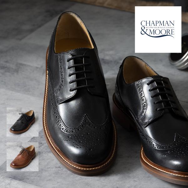 CHAPMAN &amp; MOOREBALHAM BROGUE SHOESチャップマン＆ムーアバラムブローグシューズワードローブに1足は持っておきたい本革レザーブローグ。 大胆なパンチングデザインが個性的でおしゃれの幅が広がります。上品で...