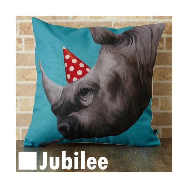 動物 クッションカバー 北欧デザイン 45×45cm リネン 天然の麻で出来たハンドメイド パーティ ライノ Kelwin Design プレゼント ギフト 新生活 新居 引越し祝い 新築 定番の45cm x 45cm安心安全の天然理念素材...