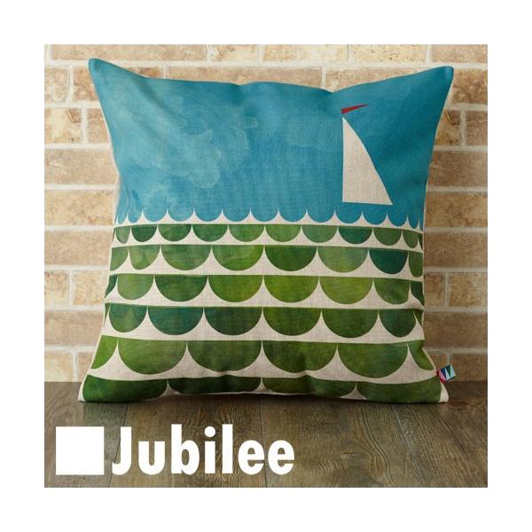 クッションカバー ブルー 北欧デザイン 45×45cm リネン 天然の麻で出来たハンドメイド ヨット アンド フィールド Kelwin Design プレゼント ギフト 新生活 新居 引越し祝い 新築 定番の45cm x 45cm安心安全の...