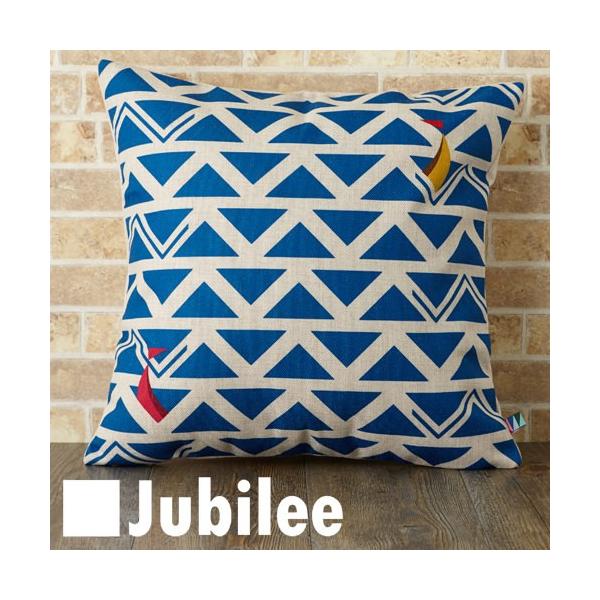 ブルー クッションカバー 北欧デザイン 45×45cm リネン 天然の麻で出来たハンドメイド キリム ブルー ウェーブ Kelwin Design プレゼント ギフト 新生活 新居 引越し祝い 新築定番の45cm x 45cm安心安全の天然...