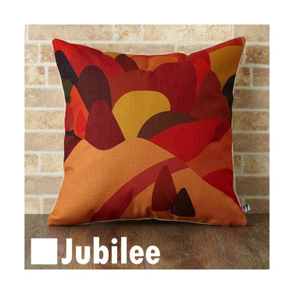 クッションカバー 赤 北欧デザイン 45×45cm リネン 天然 麻 ハンドメイド オータム フィールド 四季 Kelwin Design プレゼント ギフト 新生活 新居 引越し祝い 新築定番の45cm x 45cm安心安全の天然理念素材...