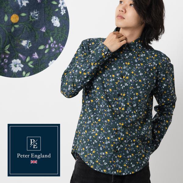 PETER ENGLANDFLOWER PRINTLONG SLEEVE SHIRTピーターイングランドフラワープリント長袖シャツ Peter Englandピーターイングランドのフラワープリントロングスリーブシャツです。上品なフラワーが全...