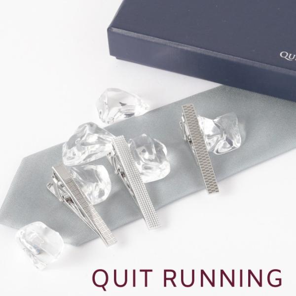QUIT RUNNINGクイトランニングネクタイピン 3 Design SetSHORT DESIGN50mm ×6mmステンレス美しい輝きのSTAINLESS STEELをベースにチェックや幾何学模様がスタイリッシュな、シルバーカラーが生...