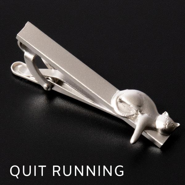 QUIT RUNNINGHOBBY TIE CLIPクイトランニングホビータイクリップ【 LYING CAT 】高品質のステンレススチールを使用したネクタイピンです。どんなネクタイにもコーディネートしやすい、飽きのこないマットシルバー。さり...