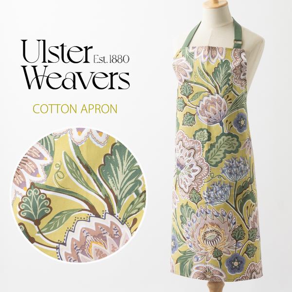 ULSTER WEAVERSCOTTON APRON【 Emmeline 】ULSTER WEAVERSのコットンエプロンです。しっかりとしたコットン生地にセンスの良いプリントが映える、他にはないデザイン。華やかで可愛らしいデザインは自分用...