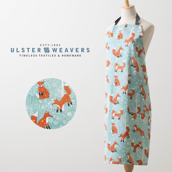 ULSTER WEAVERSCOTTON APRON【 Foraging Fox 】ULSTER WEAVERSのコットンエプロンです。しっかりとした綿生地に、可愛らしいキツネたちのプリントがデザイン。自分用にはもちろん、プレゼントにも喜ば...