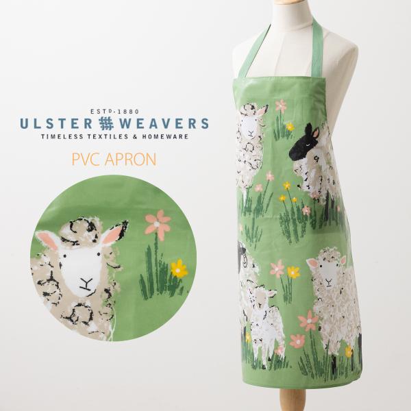 ULSTER WEAVERSPVC APRON【 WOOLLY SHEEP 】ULSTER WEAVERSのPVCコットンエプロンです。しっかりとした綿生地に、PVCコーティング(ビニール加工)がされているので水や汚れに強い素材となっており...