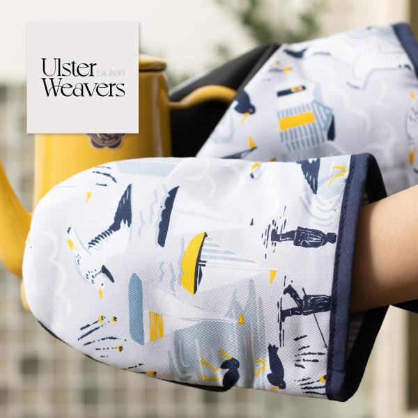 ULSTER WEAVERSMICRO MITTS PAIR【 Seashore 】ULSTER WEAVERSのマイクロミット（ペア)です。ボリュームのあるパッド入りで耐熱性に優れており熱が伝わりにくい作り。料理が楽しくなるようなデザイン...