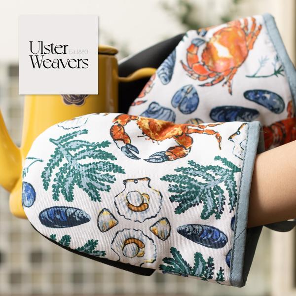 ULSTER WEAVERSMICRO MITTS PAIR【 Shellfish 】ULSTER WEAVERSのマイクロミット（ペア)です。ボリュームのあるパッド入りで耐熱性に優れており熱が伝わりにくい作り。料理が楽しくなるようなデザイ...