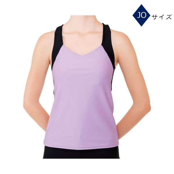 カップポケット付きのXバックトップス。吸汗速乾＆シルキーな光沢感のストレッチ機能素材「TRINOCOOL(R)」を使用しています。■メーカー：ササキスポーツ■サイズ：JO(身長…135〜147cm/体重…30〜38kg/バスト…65〜72c...