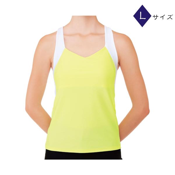 カップポケット付きのXバックトップス。吸汗速乾＆シルキーな光沢感のストレッチ機能素材「TRINOCOOL(R)」を使用しています。■メーカー：ササキスポーツ■サイズ：L(身長…155〜162cm/体重…55〜60kg/バスト…82〜88cm...