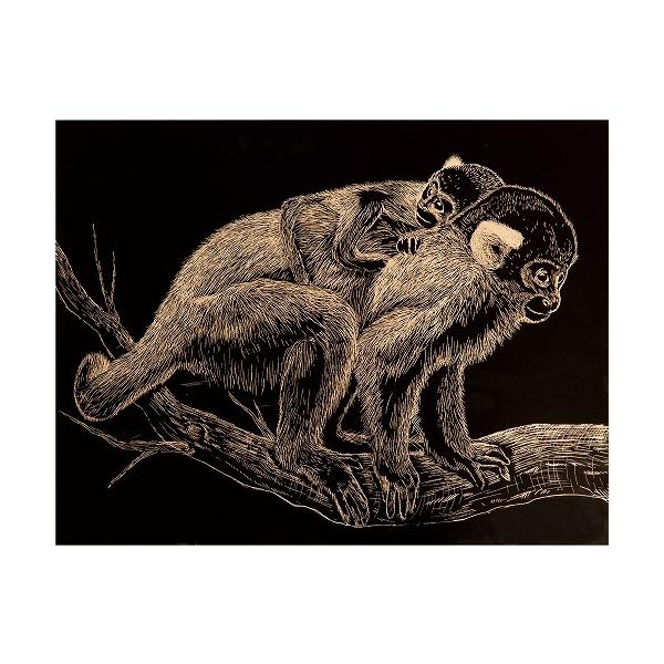 アーテック ArTec ゴールドスクラッチボード メタリックフレーム付