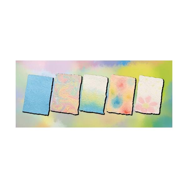【2個セット】 アーテック ArTec 紙すきセット 染め絵の具3色付