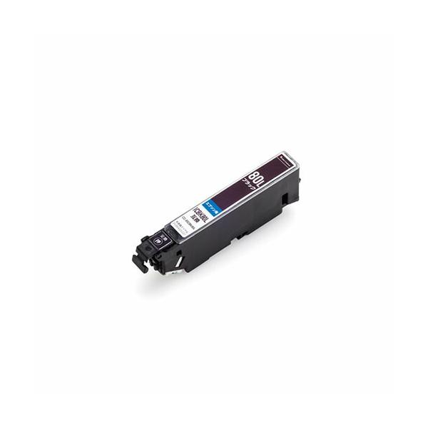 【5個セット】エレコム CC-EIC80LBLK 互換インク EPSON エプソン ICBK80L 使い切り ブラック