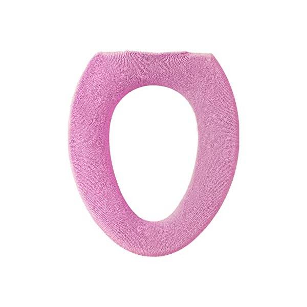 オカ OKA ロイヤルコレクション アーツ O型専用便座カバー ピンク 洗える 北欧 おしゃれ●素材：表糸 アクリル100％、芯糸 ナイロン91％・ポリウレタン9％●生産国：日本●重量：55グラム●本体サイズ:約30×30×2cm●抗菌防臭...