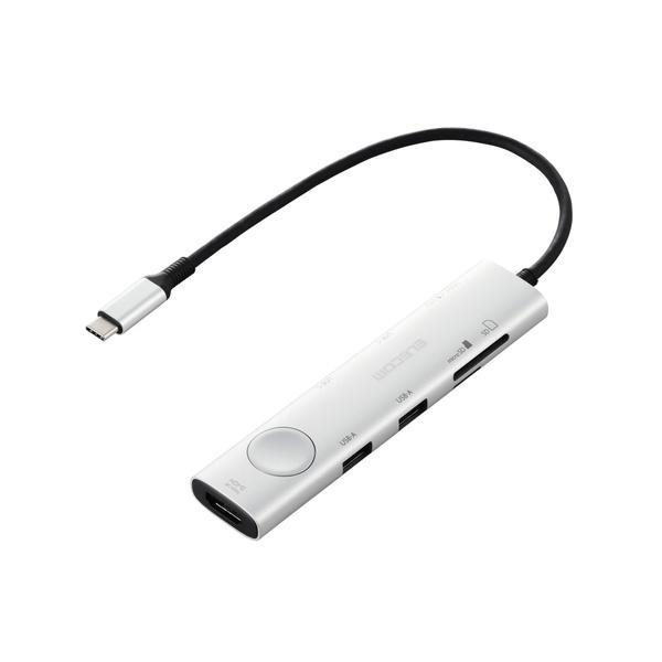 エレコム DST-S080BPSV Type-Cドッキングステーション 画面オンオフスイッチ付 USB PD対応 USB-A×2 USB-C×3 HDMI(4K60Hz) SD+microSD シルバーHDMI(R)・USB-A・USB T...