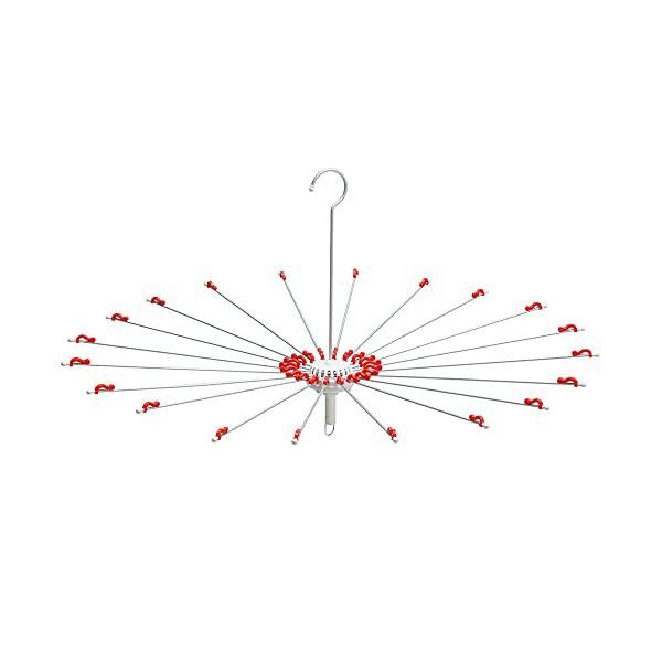 【10個セット】 ツウィンモール 洗濯 物干し アルミ パラソルハンガー オレンジ LT-08 OR Lautiar ラティアル