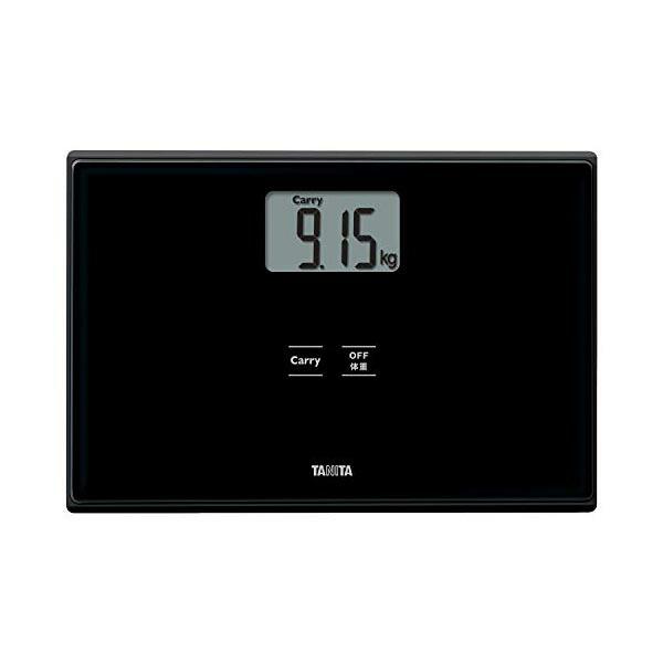 タニタ 体重計 ブラック HD-665 BK 持ったモノの重さがはかれる