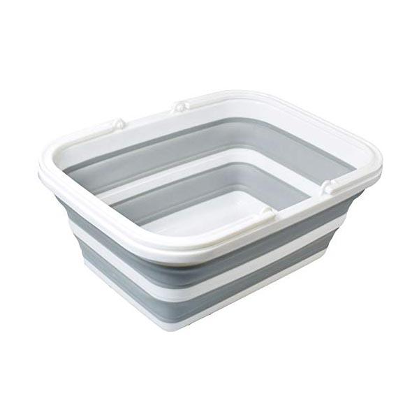 【3個セット】 ファイン 桶 キッチン 清掃 たためる 洗い桶 8.5L 省スペース FIN-706