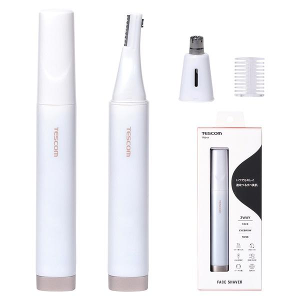 エレコム TT321A-W 美容小物 フェイスシェーバー TESCOM ホワイト眉・鼻・顔のうぶ毛をこれ1本でケア。外出先でもお手入れできるコンパクトなフェイスシェーバーです。USB Type-C(TM)対応で充電しながら使えるので、急なお...