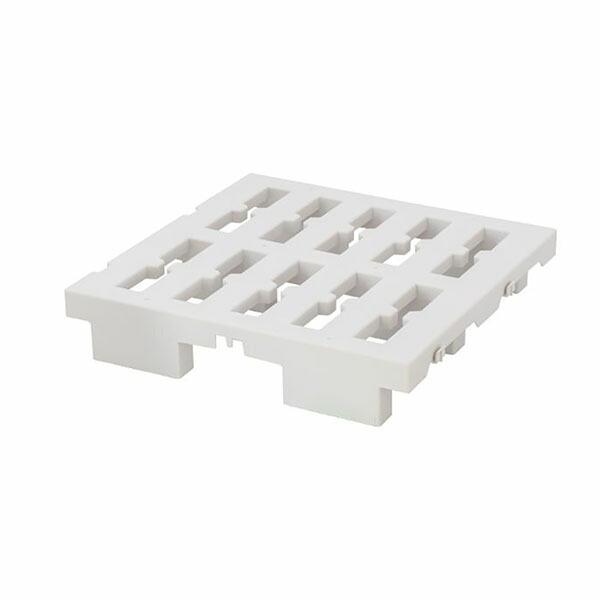 ベストコ 連結できる マルチパレット プラスチック すのこ ハーフ アイボリー 37.5×38cm 日本製 MA-4225