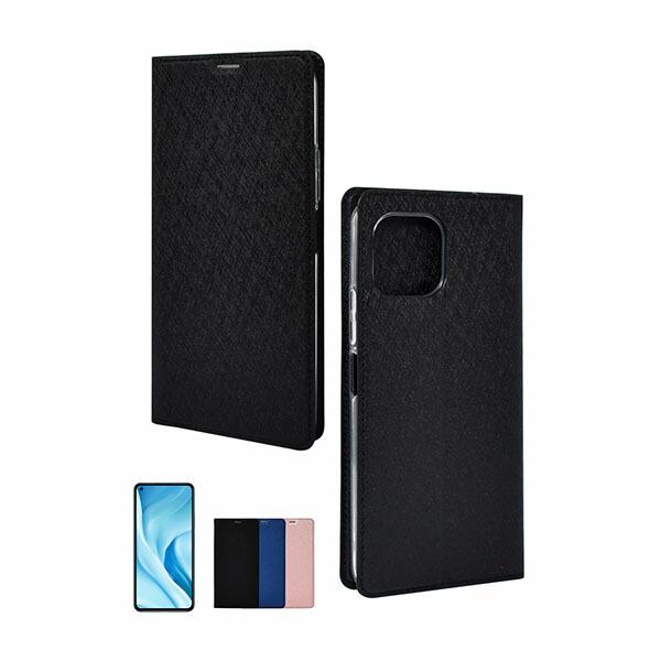 shizukawill Xiaomi Mi 11 Lite 5G Black 手帳型 スリム手帳 ケース カバー XIM11LSLBK