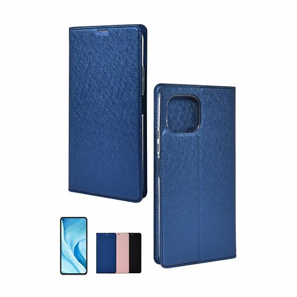 shizukawill Xiaomi Mi 11 Lite 5G DeepBlue 手帳型 スリム手帳 ケース カバー XIM11LSLDEBL